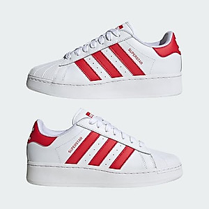 adidas Originals Superstar XLG White/Better Scarlet/Footwear White Men's 10.5, Women's 11.5 Medium