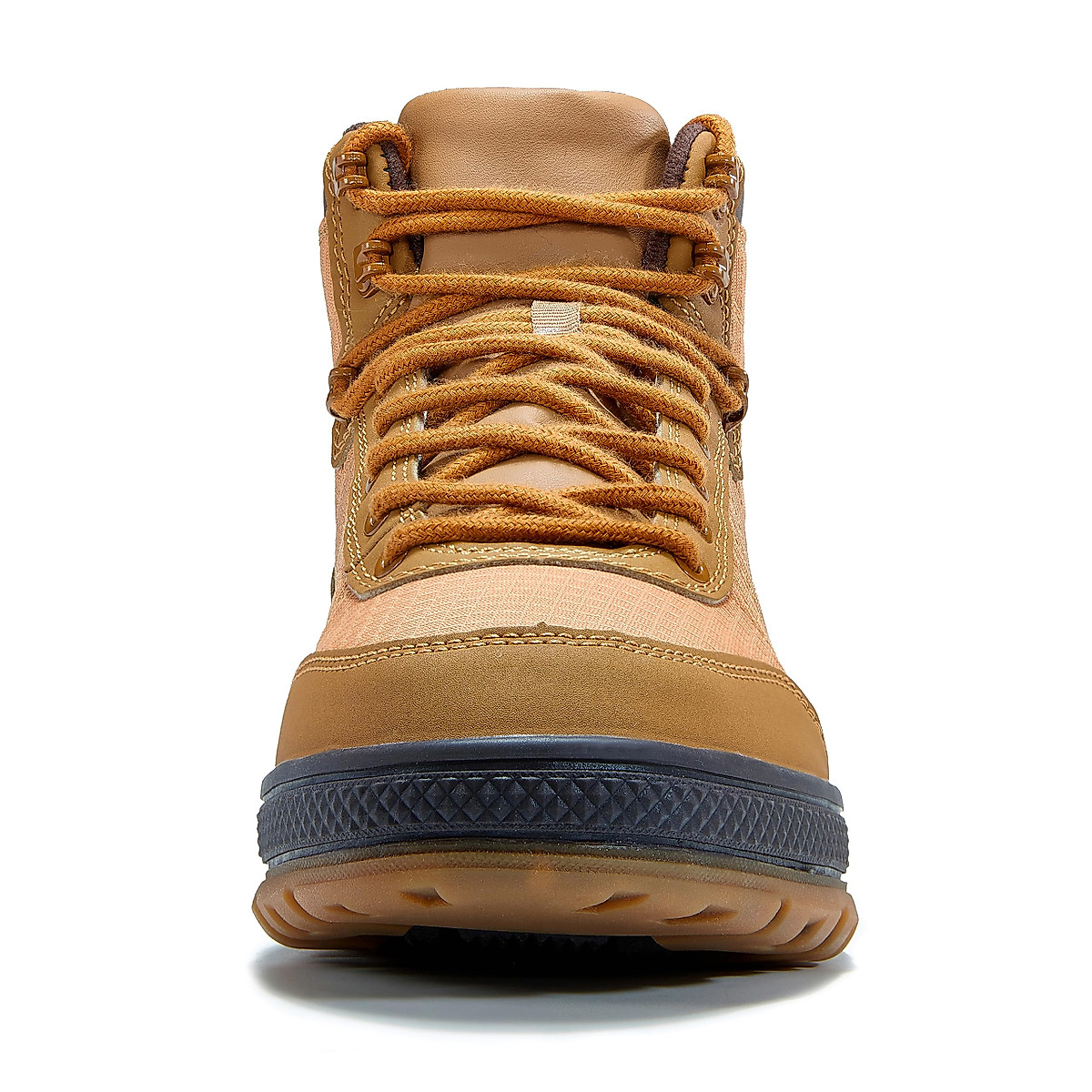 Wondamo Men's Snow Boots Lightweight Waterproof Winter Boots Fur Lined Anti-slip Cold Weather Shoes, Wheat Light Brown, 7.5 US Men