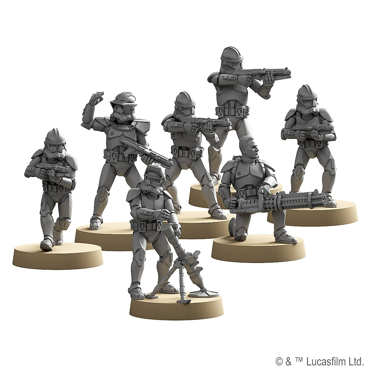 Star Wars: Legion Phase II Clone Troopers Unit Expansion - Unleash Elite Corps! Tabletop Miniatures Strategy Game for Kids and Adults, Ages 14+, 2 Players, 3 Hour Playtime, Made by Atomic Mass Games
