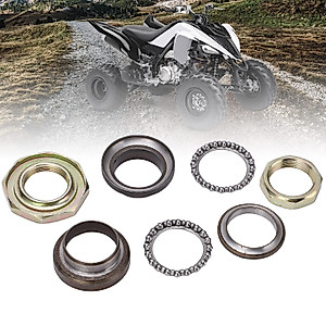Syrisora Motorcycle Front Fork Steering Stem Bearings Kit Steel Alloy for GY6‑50/60/80CC Go Karts Scooters ATV UTV
