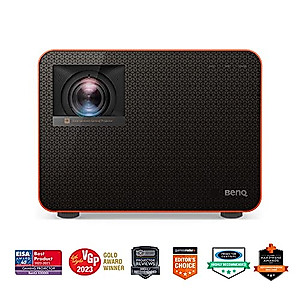 BenQ X3000i True 4K UHD 4LED Gaming Projector | 3000 Lumens | 1080p 240Hz 4.2ms | 100% DCI-P3 | Preset Game Modes | Android TV | 10W TreVolo Speakers | HDMI | 2D Keystone | eARC | 3D | PS5 | Xbox