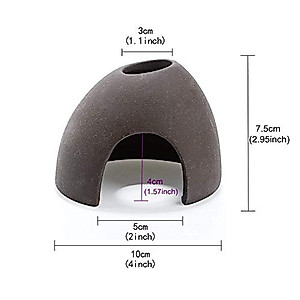 Saim Aquarium Decorations Ceramic Cave,Betta Fish Tank Accessories for Betta Fishes Shrimp Shelter Breeding Tube Hiding, Aquatic Pets to Rest, Betta Fish Toys