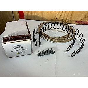 Galaxy Supply Inc. Zig Zag- Springs 9 Gauge 31" x 2 pcs,Plus Special Package 5 pcs 7 Holes Clip +10 pcs Stay Wire Clips + 5 feet of Springing Wire for All Upholstery Use