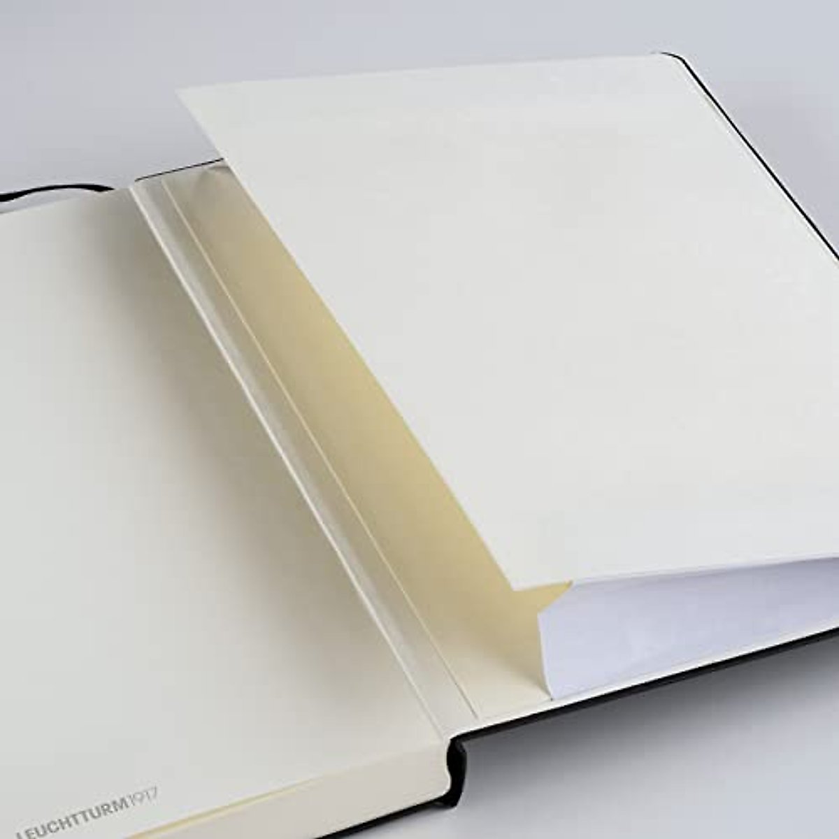 LEUCHTTURM1917 - Notebook Hardcover Medium A5-251 Numbered Pages for Writing and Journaling (Black, Plain)