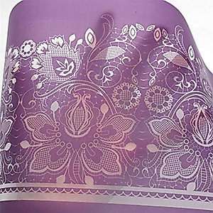 AK ART KITCHENWARE 2pcs Peony Design Mesh Stencil for Royal Icing Lace Cake Stencil Cake Decorating Tools Fondant Cake Mold Lace Mat Pastry Tools Bakeware Sugarcraft Bakery Fabric Stencils MST-06