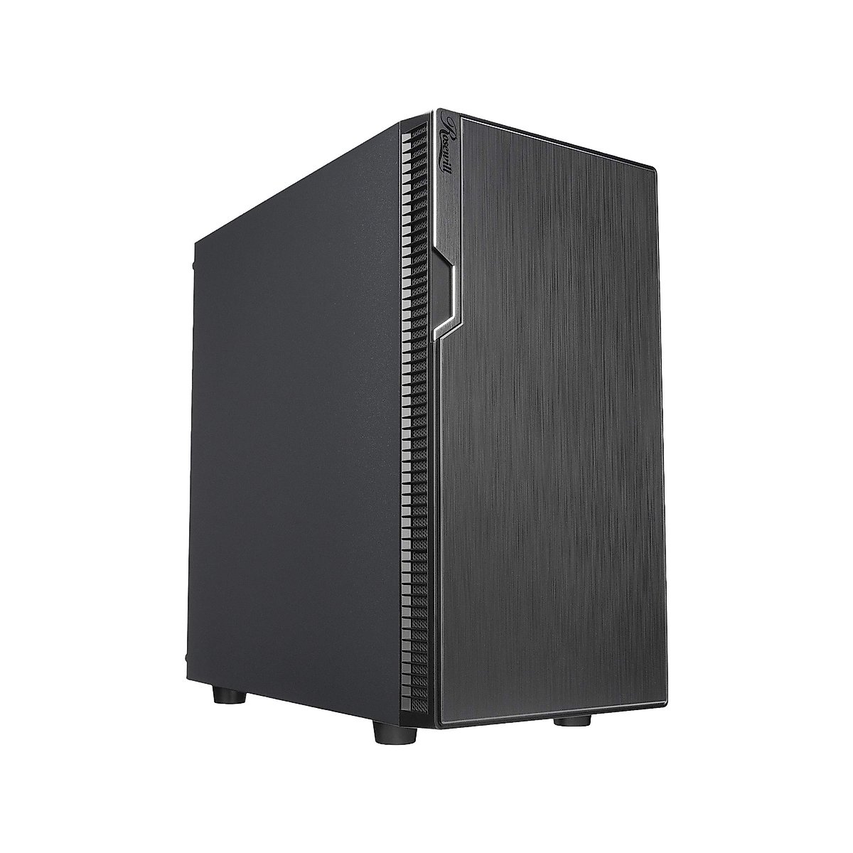 Rosewill FBM-X2-400 Micro ATX Mini Tower Computer Case with 400W PSU Included, Sleek and Simple Quiet Style Gaming Desktop PC, 240mm AIO Support, Top I/O USB 3.0