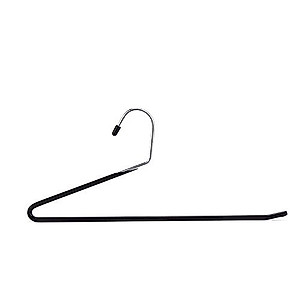 Jeronic Pant Hangers, 20 Pack Steel, Black, 20 Count