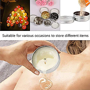 Goiio Aluminum Tin Jar Refillable 20 Pcs Container 30 ML, with Screw Lid, Silver