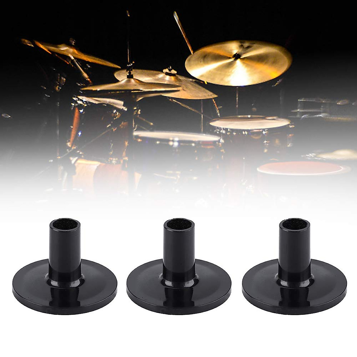 Bnineteenteam 8 Pcs Plastic Cymbal Sleeves Long Cymbal Sleeves for Drum Kits Performance Accessory