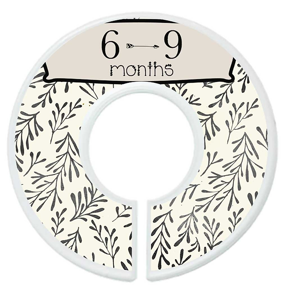 Mumsy Goose Nursery Closet Dividers Closet Organizers Baby Clothes Dividers Monochrome Boho