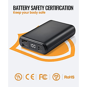 TIDEWE Men’s Lightweight Heated Vest with Battery Pack (Black, Size XXL)