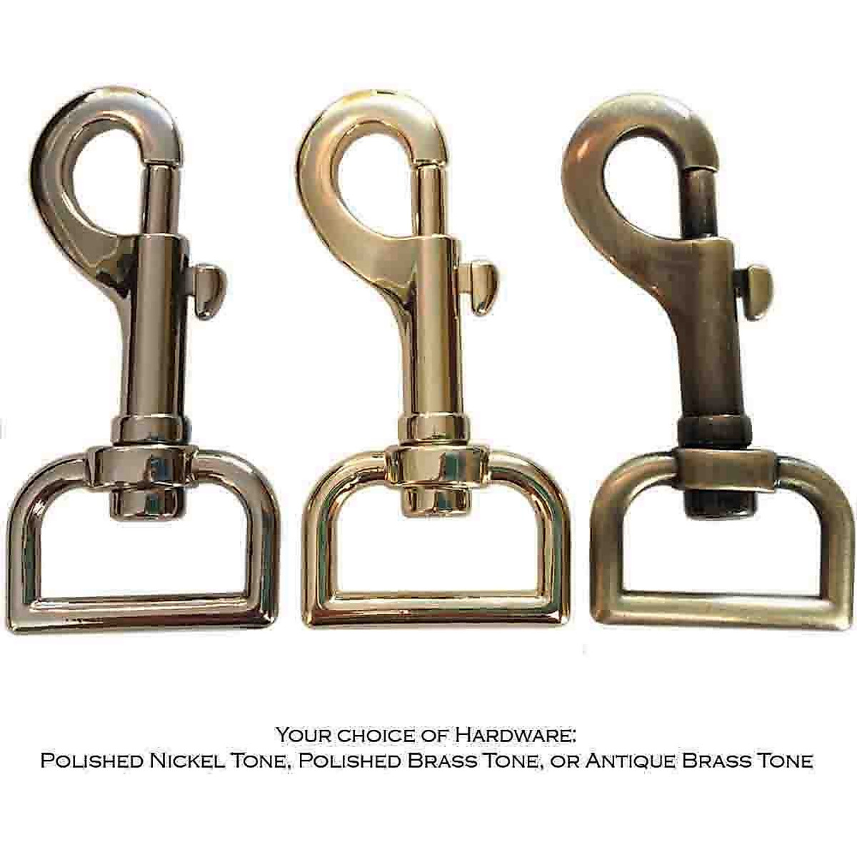 SaSarili Adjustable Replacement Cross Body Handbag Purse Strap Dark Espresso Brown 1 inch wide, 43-51 inch long with Antique Brass Tone Hardware