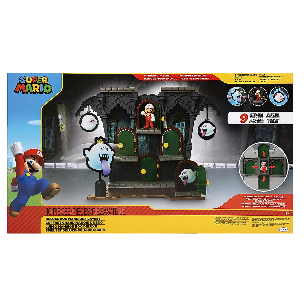SUPER MARIO Action Figures Deluxe Boo Mansion Playset