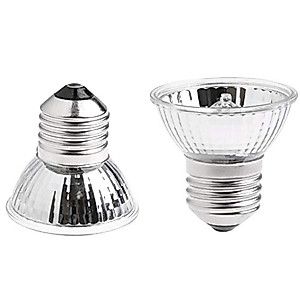 K JINGKELAI UVA UVB Reptile Light 75W UVA + UVB Full Spectrum Sun Lamp UV Heating Lamp for Turtle Aquarium Aquatic Reptile Lizard,E27/E26 Socket Base,110V,75W,6 Pack