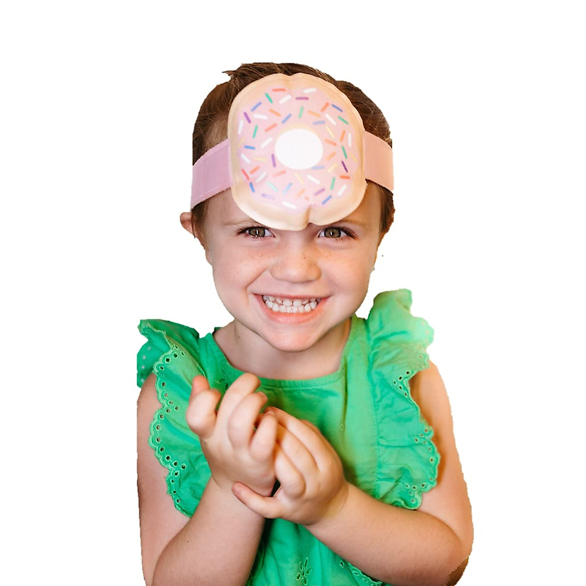 GooseEgged - Hands Free Ice Pack for Kids; Kids Ice Pack, Ice Packs for Kids, Kids Ice Packs for Boo Boos - for Bumps and Temperatures; Baby Shower and Registry Essential (Donut)