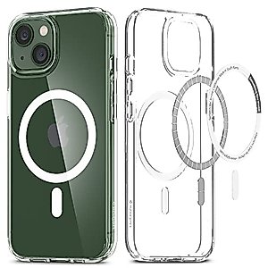 Spigen Ultra Hybrid Mag (MagFit) Compatible with MagSafe Designed for iPhone 13 Case (2020) - White