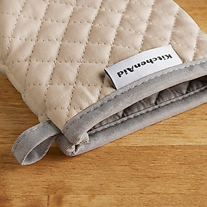 KitchenAid Asteroid Mini Oven Mitt, 5.5"x8", Milkshake 2 Count