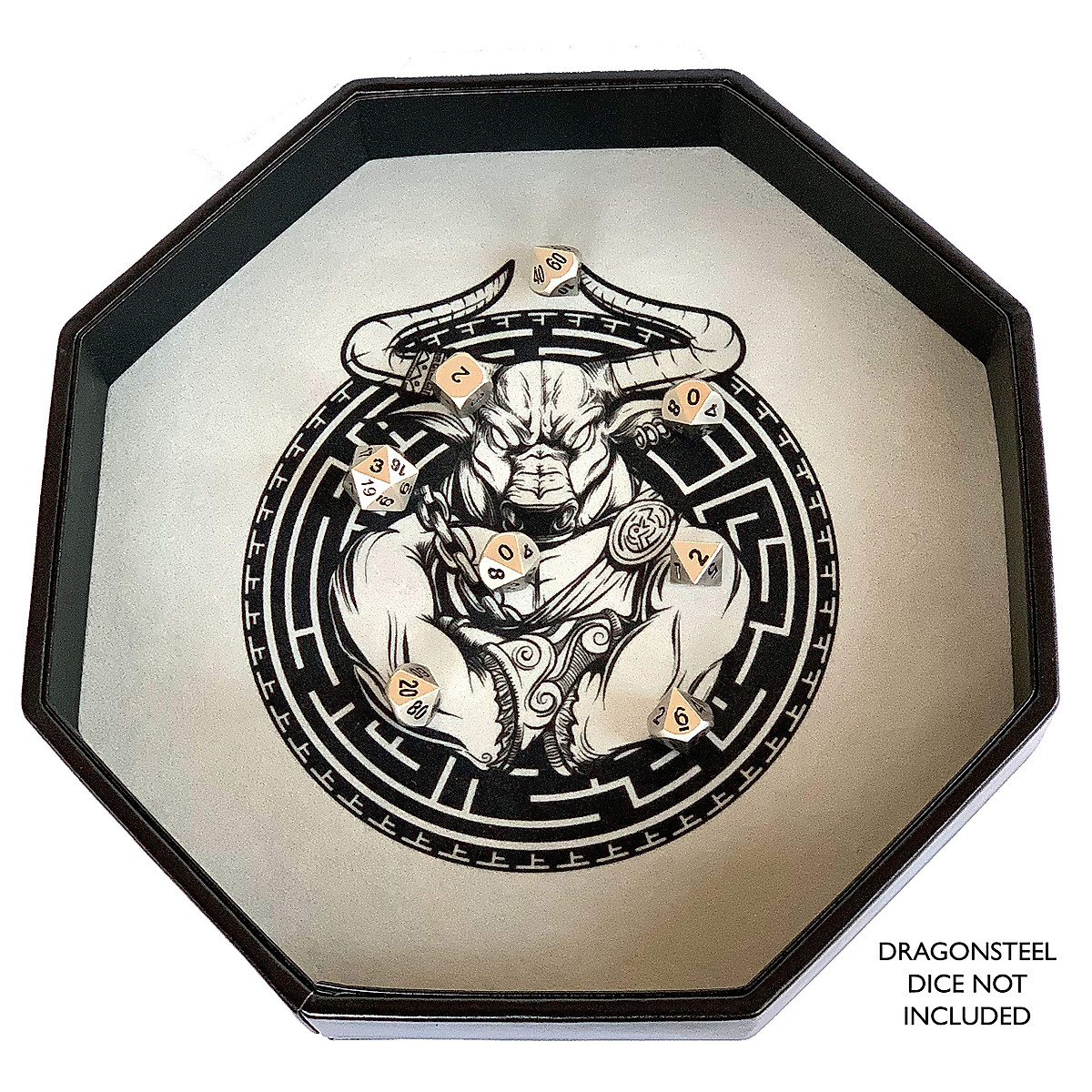 Minotaur's Maze Limited Edition Octagon D&D Dice Tray - 11.5 Inches - for Tabletop Roleplaying, Dice, and Board Games, Dungeons & Dragons