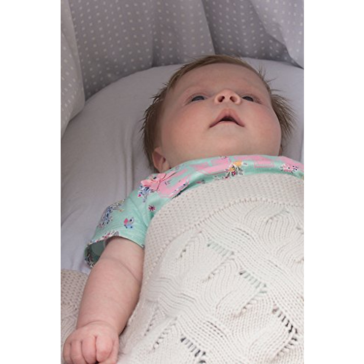 Unisex Luxury 100% Cashmere Baby Blanket - 'White' - Hand Made in Scotland by Love Cashmere - RRP $300