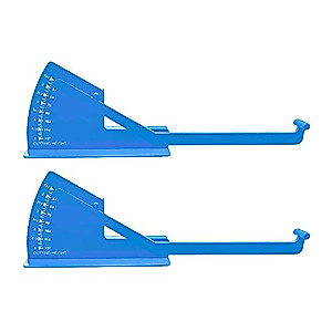Lawnmower Umbrella Leveling Deck Gauge Level of Set Level 2 per Deck Measurement for gauges Patio Lawn & Garden Hand Tool Set (Blue, One Size)