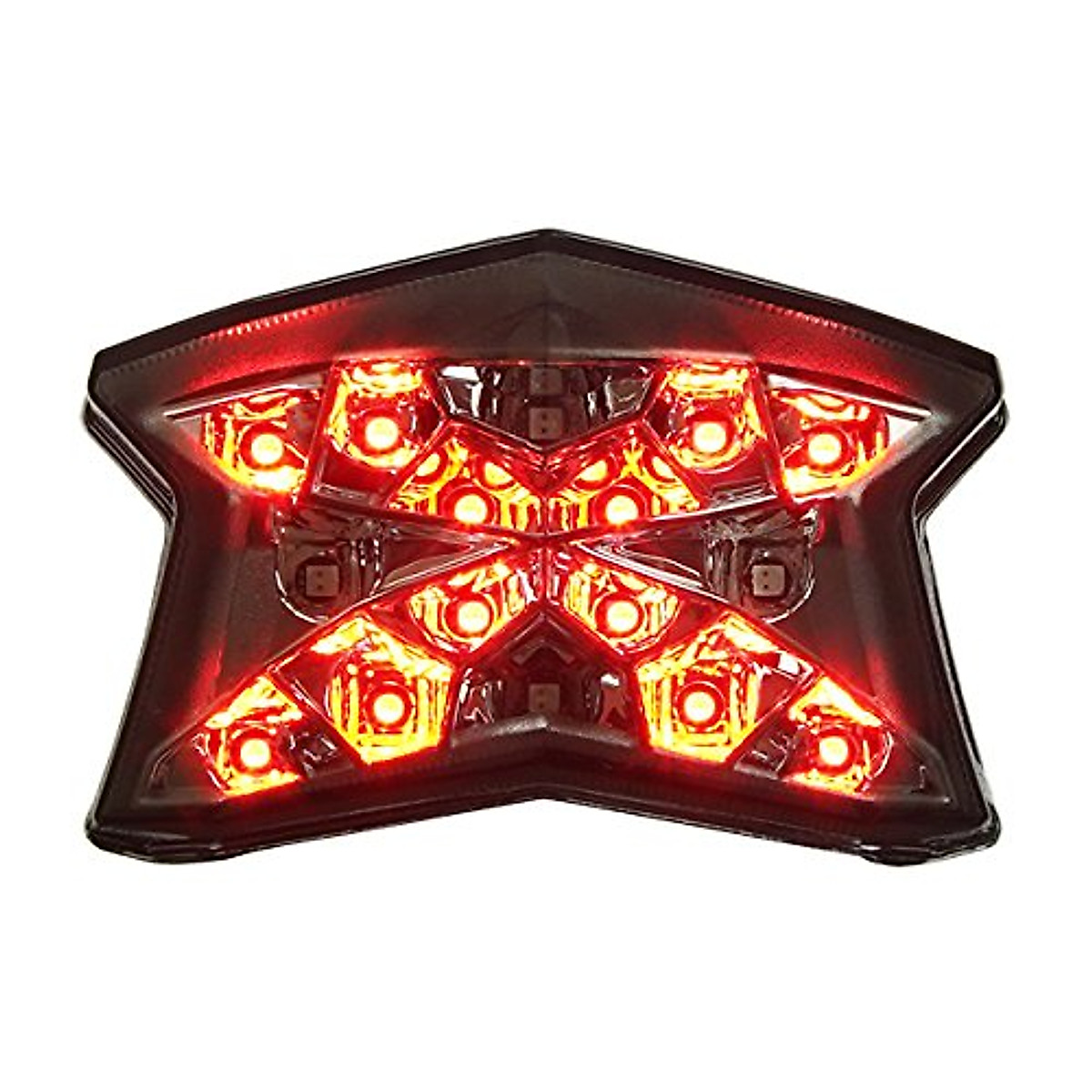 Motodynamic Integrated Sequential LED Tail Lights Smoked Lens for 2020-2022 Kawasaki Ninja 650 Z650 (DOES NOT WORK ON 23+ MODELS)