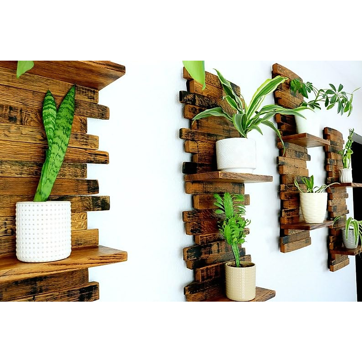 VOFMK Whiskey Barrel Plant Shelving (Large Double x2)