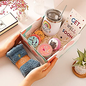 Get Well Soon Gifts for Women, Relaxing Spa Gift Basket Care Package for Women Her Mom Sister Best Friend, Unique Thinking of You Gifts Set for Women