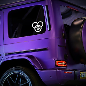 Wheel of Time Decal Vinyl Sticker Auto Car Truck Wall Laptop | White | 5.5" x 5"