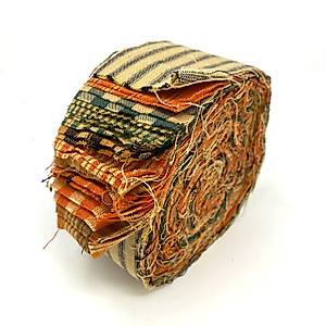 22 Autumn Spice Homespun 100% Cotton Fabric 2.5" X 44" Precut Jelly Roll by JCS