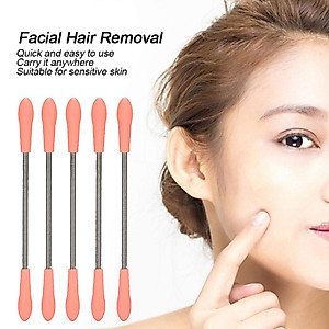 5pcs Facial Hair Remover Stainless Steel Spring Manual Epilator Threading Beauty Tool for Quick Hair Removal