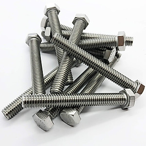 3/8" -16 x 5-304-STAINLESS Steel - 18-8 HEX Head Bolt - 304 Grade. Rust Resistant General Purpose (25)