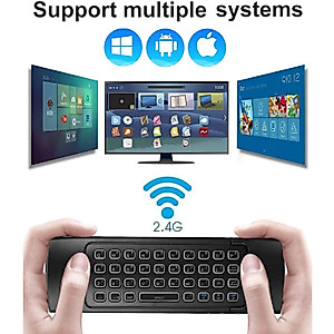 Air Mouse Remote, with Voice MX3 Pro 2.4G Android Box Remote with Mini Wireless Keyboard, Compatible for Android TV/Box/IPTV/Android Projector