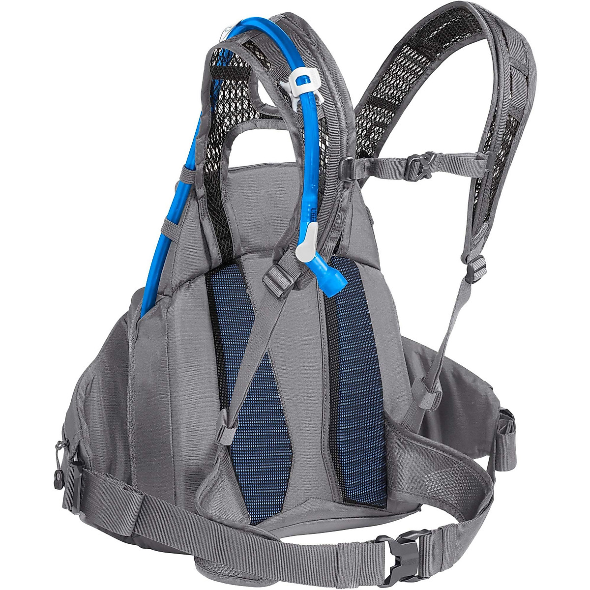 CamelBak Women’s Solstice LR 10 Bike Hydration Pack - 100oz Lumbar Reservoir, Gunmetal/Blue Haze