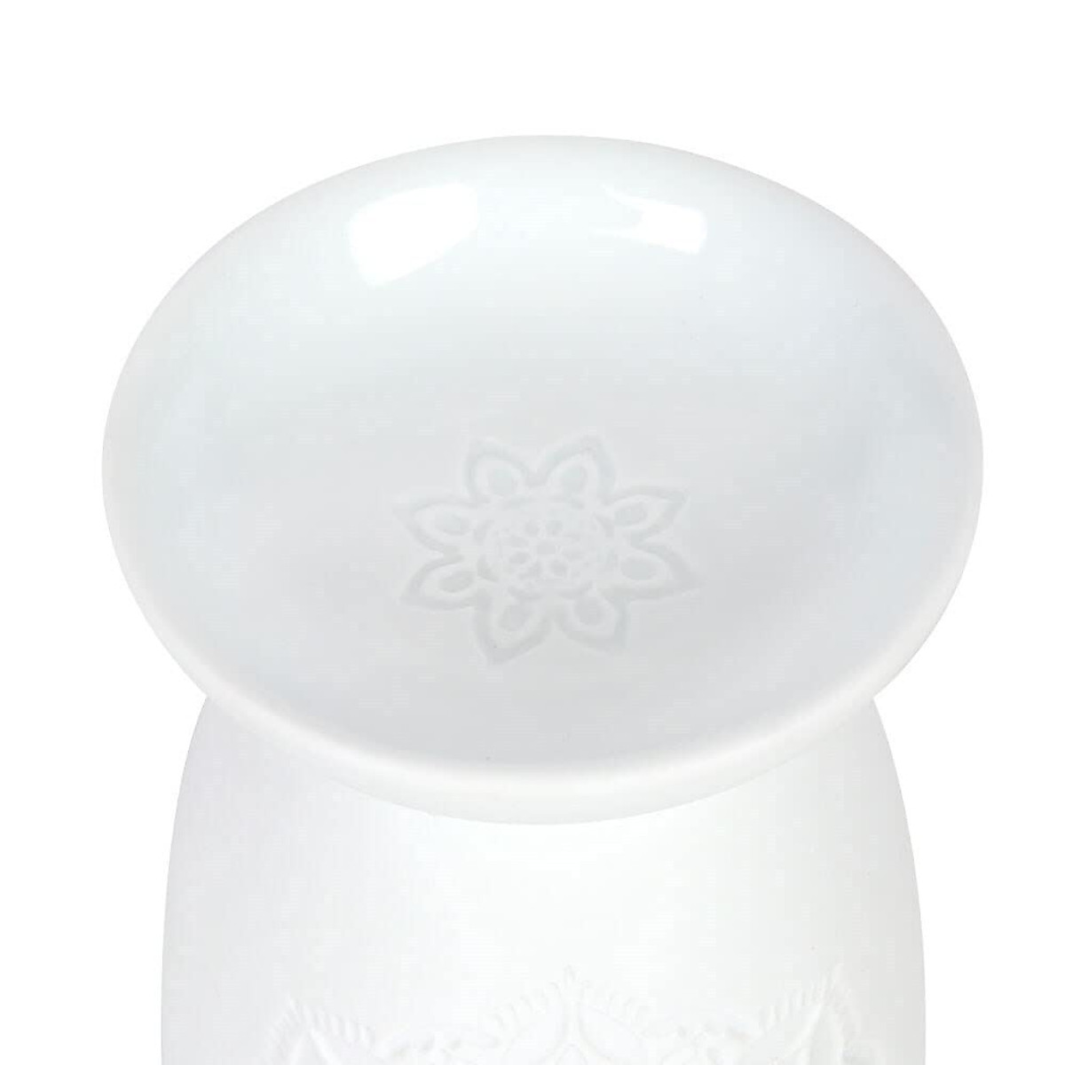 Something Different Ceramic Mandala Oil Burner (12.5cm x 9.5cm x 9.5cm) (White)