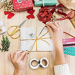 3000pcs Thank You Stickers, Evatage 6 Rolls 1 Inch Thank You Label Stickers for Small Business with 6 Design, Small Business Supplies for Packaging, Envelopes, Gift Wraps and Crafts