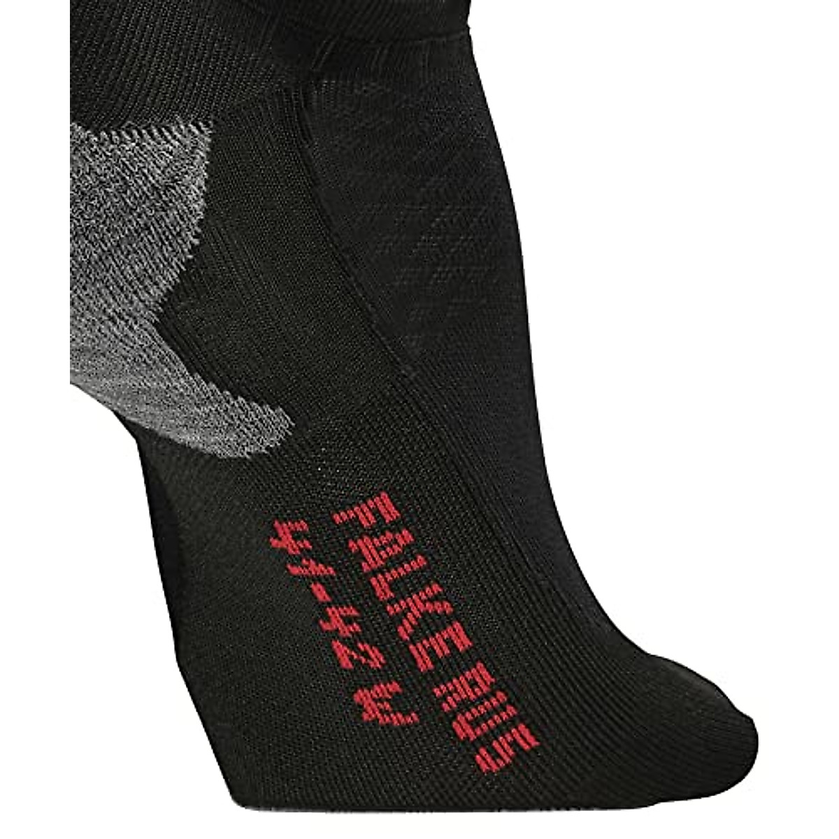 FALKE Womens RU5 Invisible Socks Anti Blister, Breathable Moisture Wicking, Ultralight Cushion, Non-Slip, Cooling, Black (Black-Mix 3010), US 6.5-7.5 (EU 37-38 Ι UK 4-5), 1 Pair