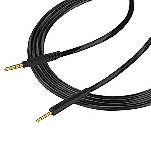 LinkIdea Audio Cable with Mic for JBL E55BT E50BT E45BT E40BT E35 E30 E65BTNC 650BTNC S700 Headphones, 2.5mm TRRS to TRS Replacement Aux Cord with Inline Microphone and Volume Control (5ft / 1.5m)