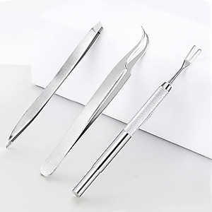 Rypet Tick Remover Tool Set - Stainless Steel Tick Remover Kit for Cats Dogs and Humans(Pack of 3)