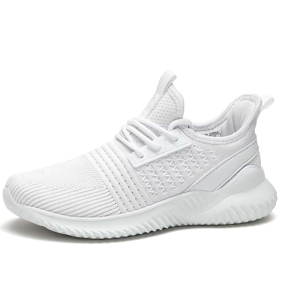 Chopben Women's Walking Shoes Lightweight Breathable Running Shoes Non Slip Athletic Fashion Sneakers Mesh Workout Casual Sports White