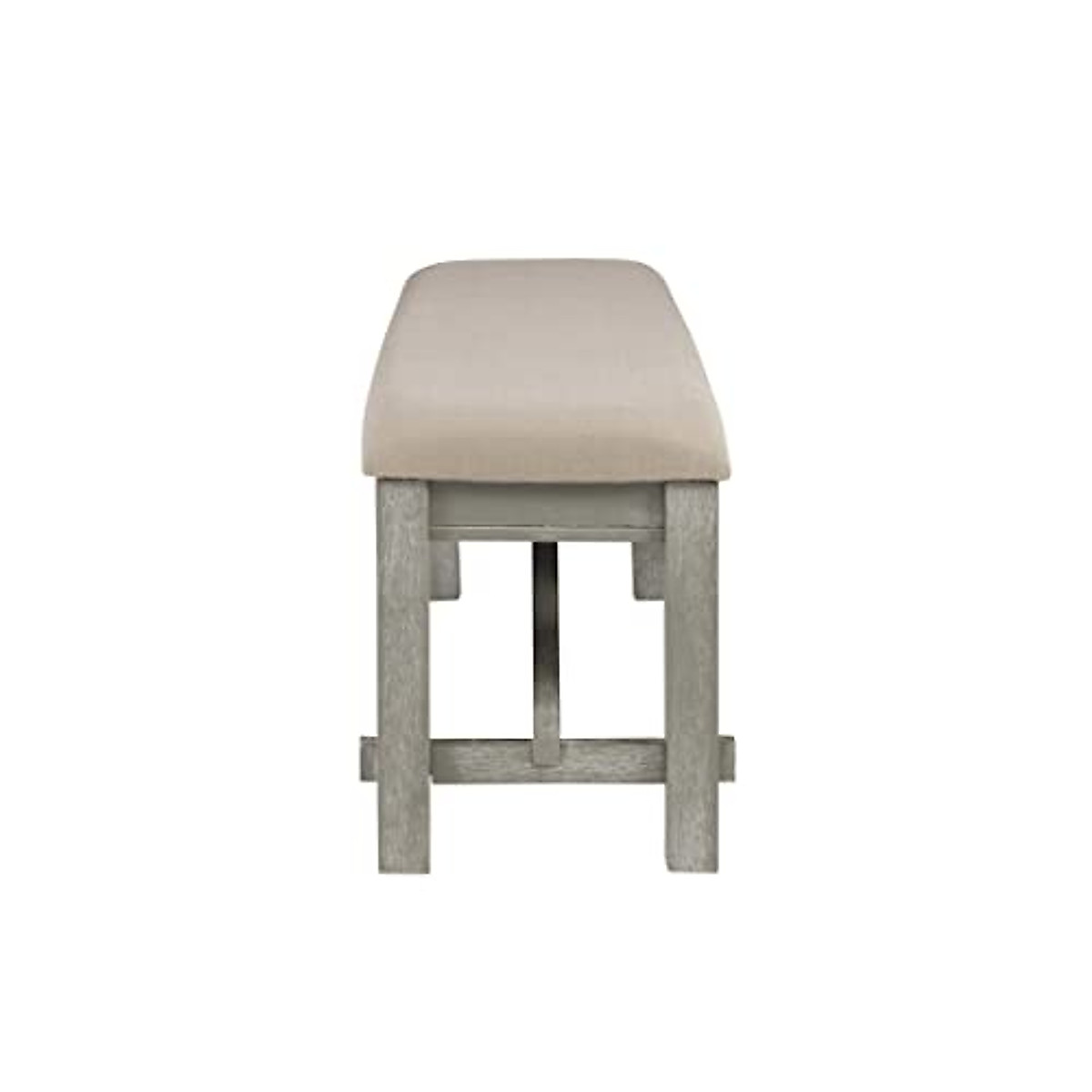 Powell Turino Dining Bench, White, 60" x 15-3/4" x 19-7/8"