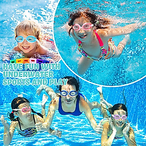 Macarrie 30 Pcs Kids Swim Goggles Bulk Child Swimming Goggles Gifts for Boys Girls Toddler Pool Surfing Diving(Blue, Pink, Purple, Black, Lake Blue)