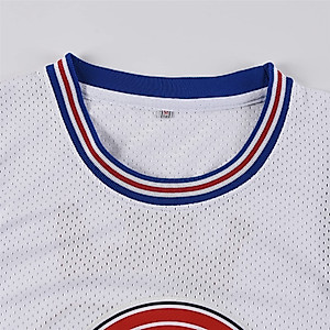 Men's Bugs 1 Space Movie Jersey Basketball Jersey White Size XXL