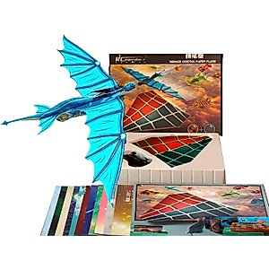 FLYCOLOR Rc Paper Airplane 2.4Ghz 3 Channel Remote Control,DIY RC Aircraft Plane,Ready to Fly with 10 Paper Airplane Templates for Beginners and Hobbyists(Dragon Kit)