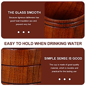 Cabilock Vintage Tea Cups 6 pcs Mugs Antique Drinkware Bar Tea Mug Drinking Japanese Cream Drinks Cups Cup Beverage Wine Champaign for Multipurpose Delicate Style Wood Hot Modeling Ice Vintage Cups