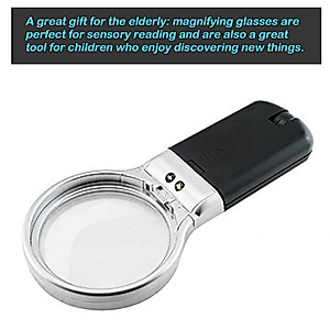 3X LED Light Hands Free Magnifying Glass with Light Stand Foldable Portable Illuminated Magnifier for Reading, Inspection, Soldering, Needlework, Repair, Hobby & Crafts