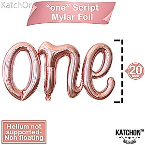 Large, Rose Gold One Balloon for First Birthday - Number 1 Balloon, 40 Inch | 1st Birthday Girl Decoration | Rose Gold 1 Balloon for First Birthday | 1st Birthday Balloons, 1st Birthday Decorations