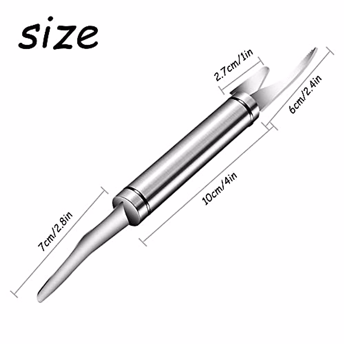 Shrimp Deveiner Tool and Shrimp Peeler, 5 in 1 Multifunctional Shrimp Line Knife (With Cleaning Cloth)