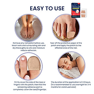 Multi-Purpose Fungus Nail Patches, Toenail Fungus Treatment, Nail Fungus Treatment for Toenail, Ingrown Toenail Treatment, Toe Nail Fungus Treatment Extra Strength, Nighttime Fungal Nail Patches