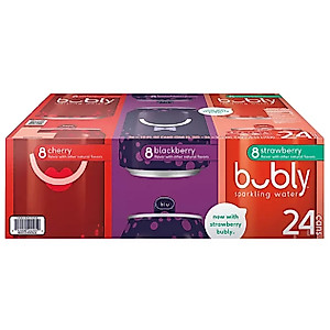 Bubly Berry Sparkling Water Variety Pack (12 fl. oz, 24 pk.)
