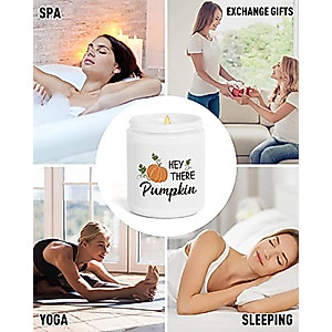 Christmas Gifts for Women - Christmas Candle, Hey There Pumpkin Candle, Christmas Decoration for Parties, Bars, Indoor and Patio, Lavender Scented Candle for Christmas Home Decor, Pumpkin Candle